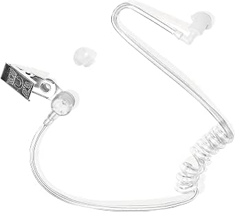 Spy Earpiece Headphones Prop, Fake Earplugs Acoustic Tube Headset for ...