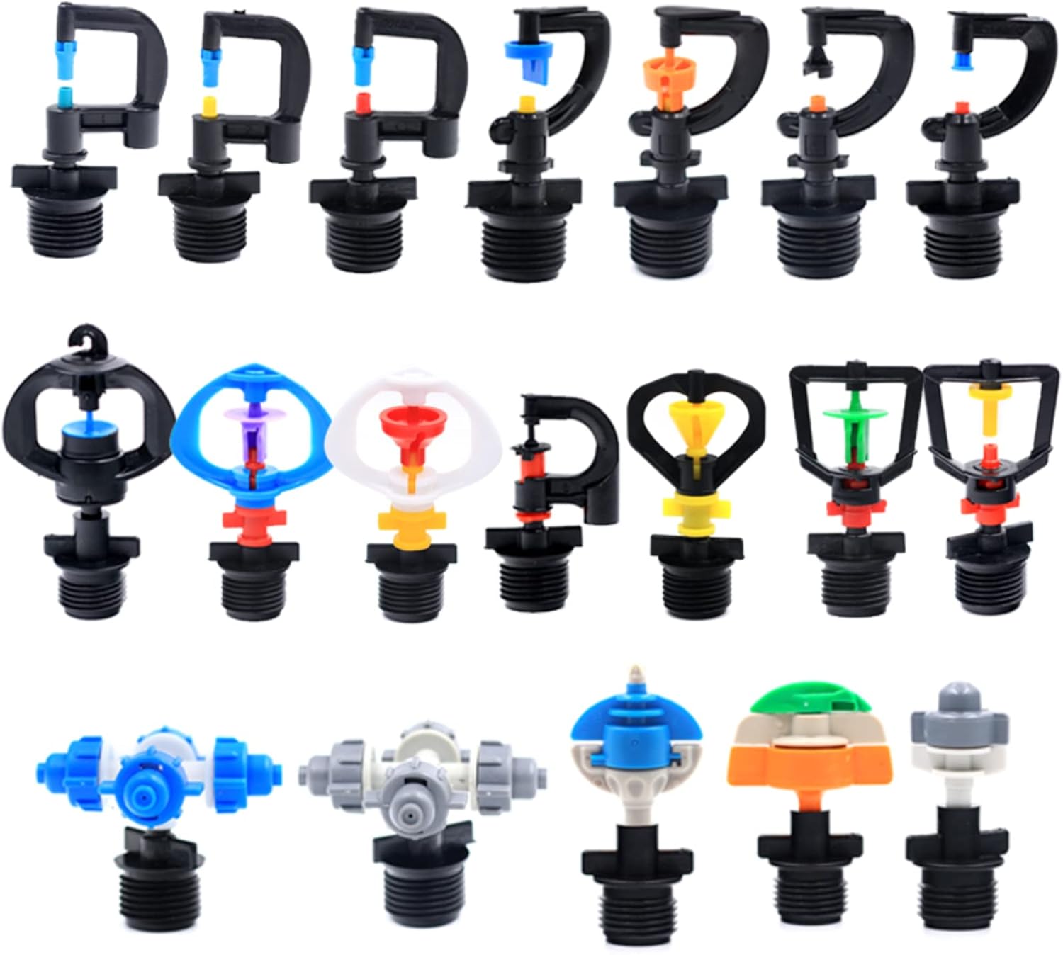 Amazon.com : 10pcs 360 Degree Rotating Micro Sprinkler Refraction Spray ...