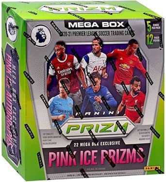 2020-21 Panini Prizm Premier League Soccer Mega Box - Pink Prizms at ...