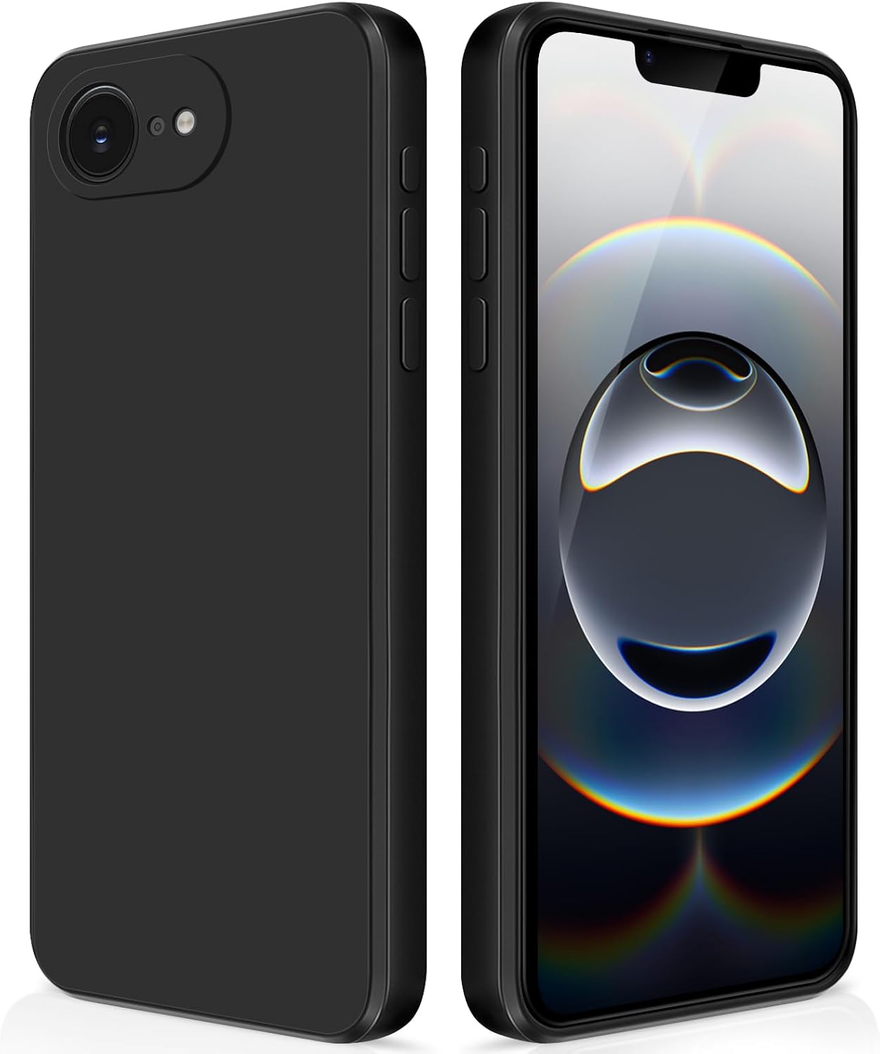 GiiYoon Silicone Case Compatible with iPhone 16e, Full Body Silky Soft ...