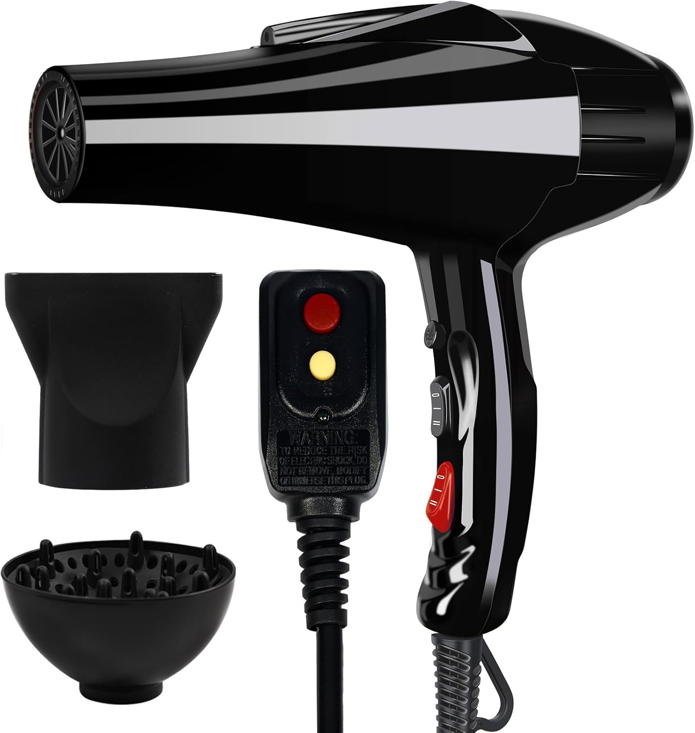Amazon.com : Professional Hair Dryer 3500 Watt Powerful Salon Blow Dryer Ceramic Tourmaline ...