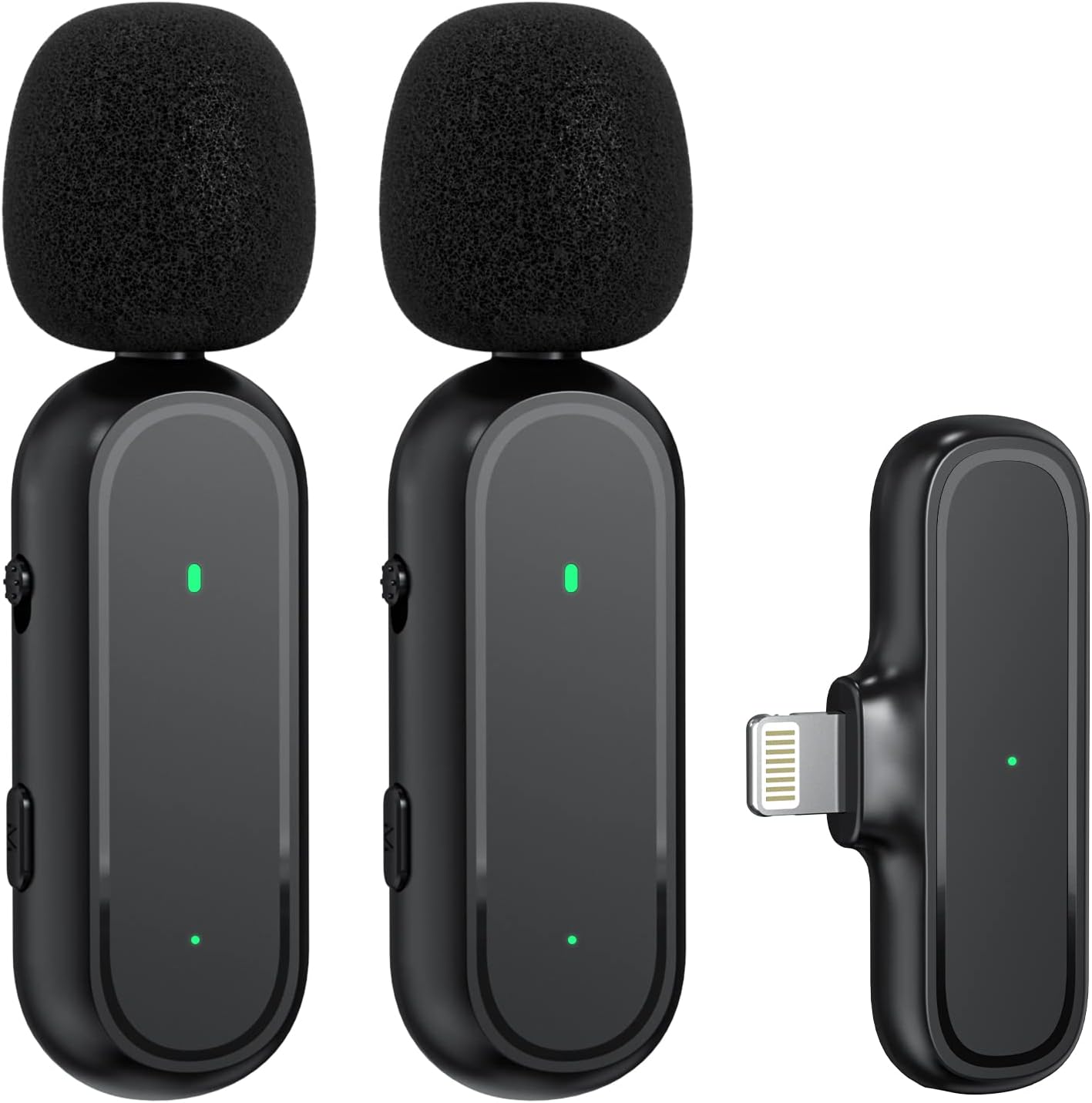 Amazon.com: Wireless Lavalier Microphone for iPhone iPad, Plug-Play ...