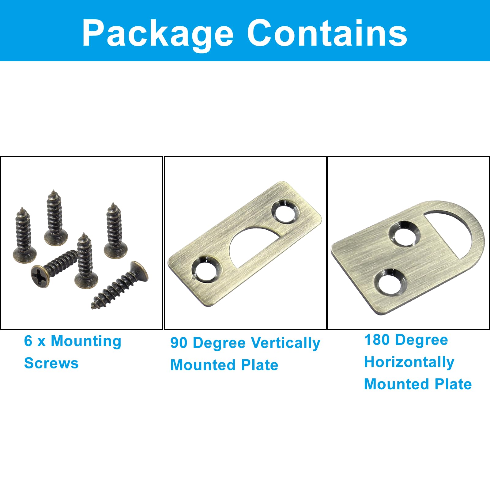 Snapklik.com : 1 Pack Solid Brass 2 Inch Surface Bolt, Bronze Slide ...