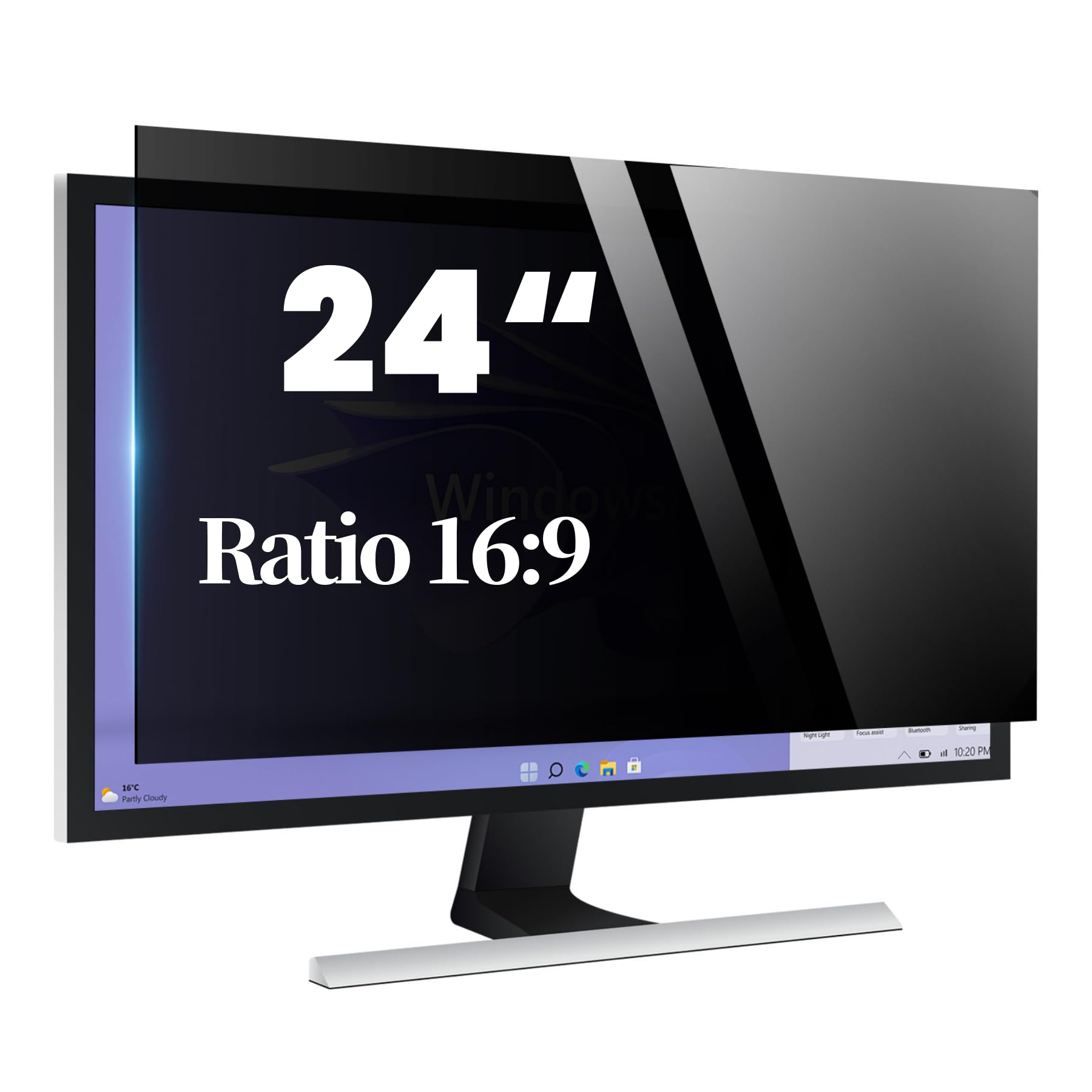 Amazon.com: Twugs Computer Privacy Screen 24 Inch, Display Privacy ...