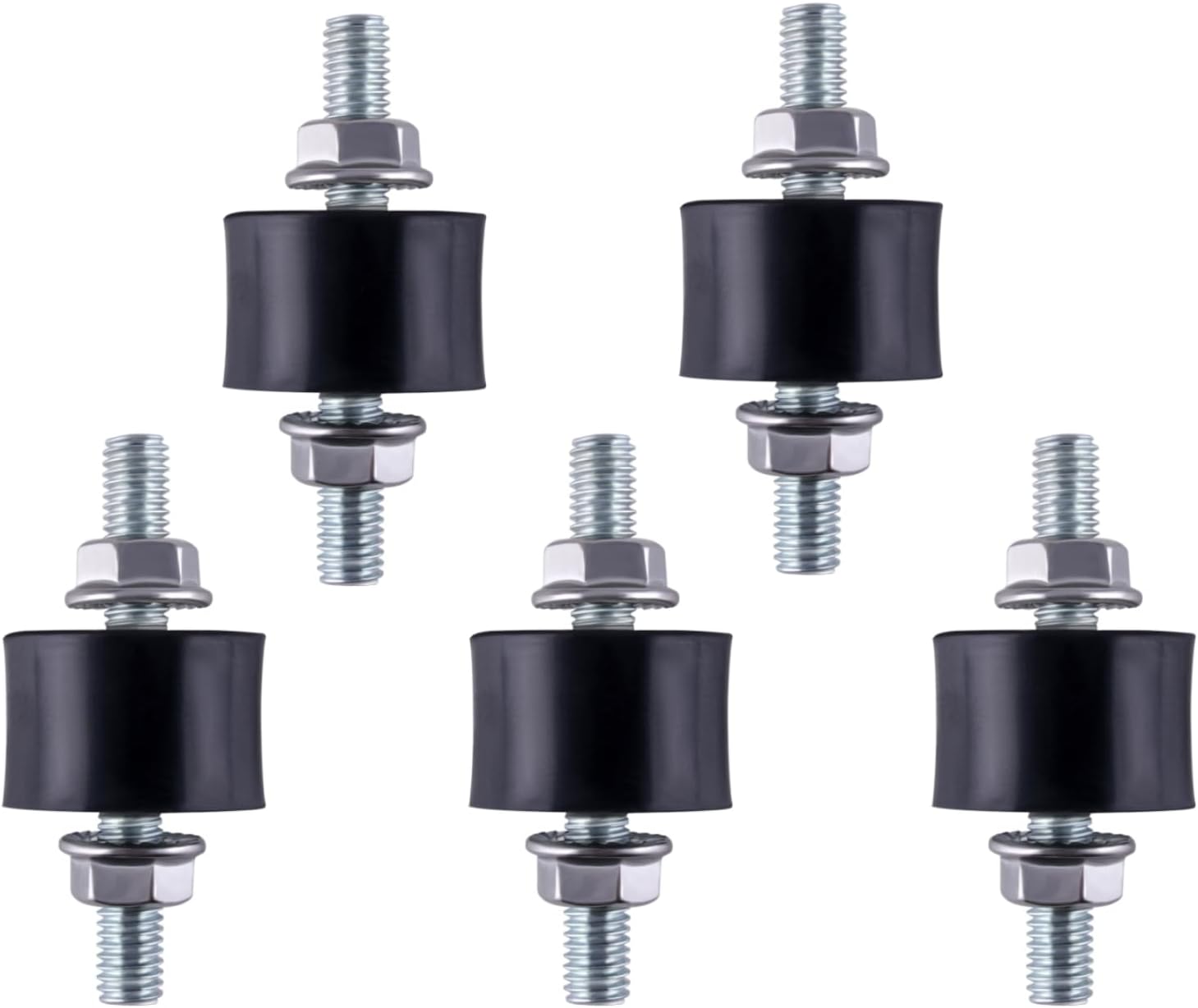 Amazon.com: CNCYEAH Rubber Mounts Shock Absorbers M8 5 Pack,VV30*20 M8*23 Rubber Studs Shock ...