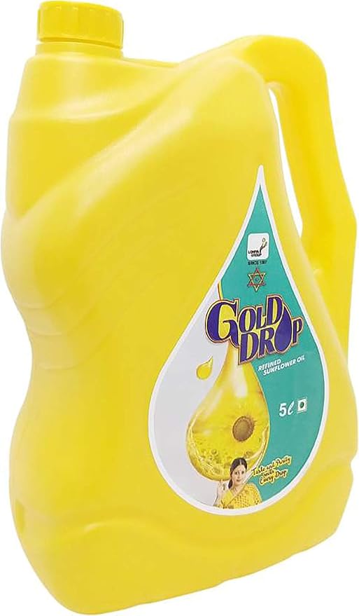 Gold Drop Refined Sunflower Oil, 5L : Amazon.in: Grocery & Gourmet Foods