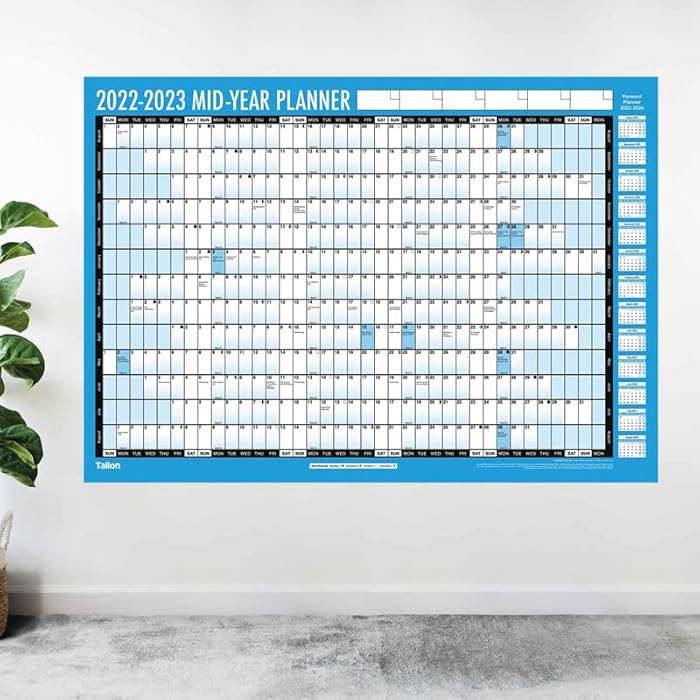 Buy 2022-2023 A2 Compact Academic Year Calendar Mid Year Teacher ...