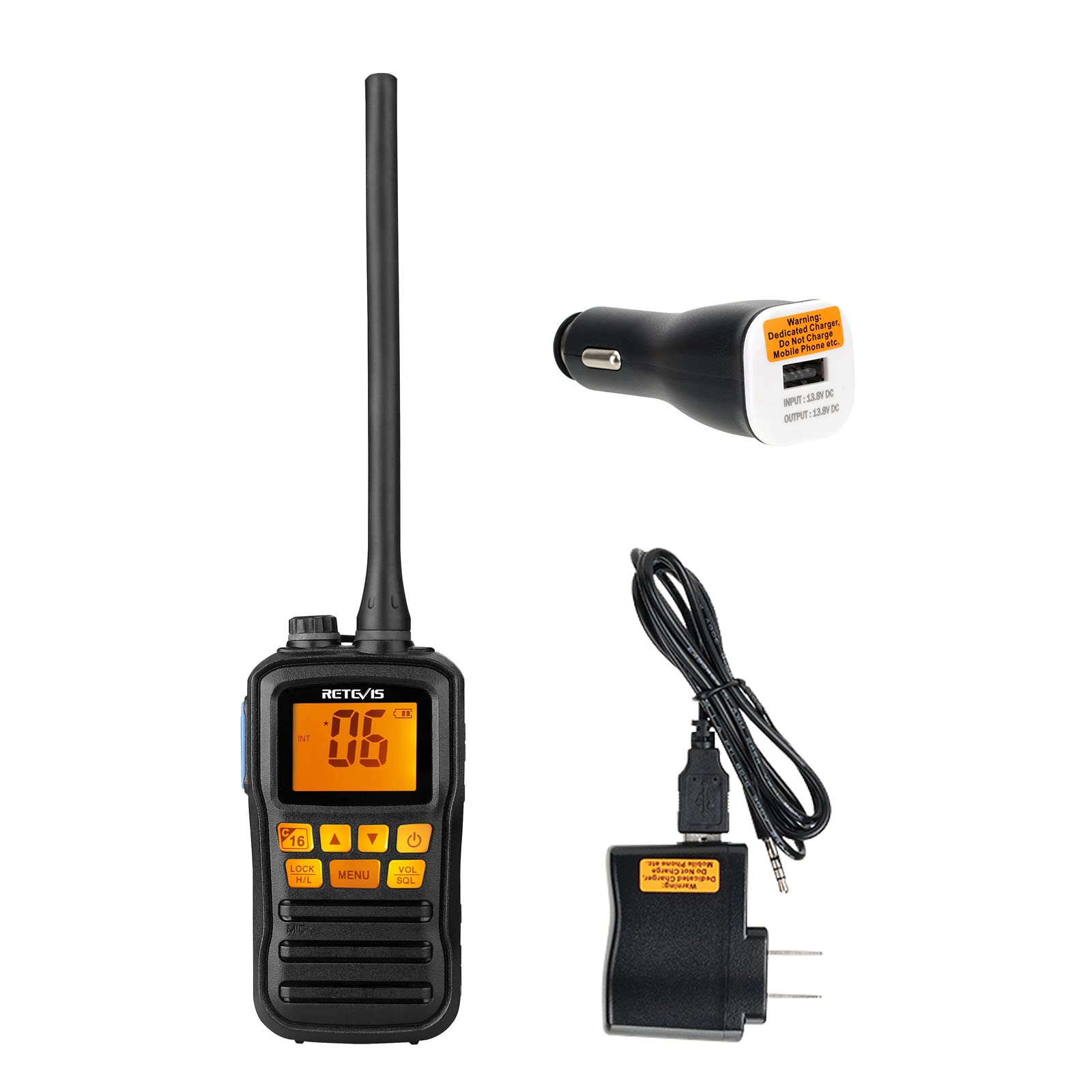Retevis RM01 Marine Radio Handheld, Marine Two Way Radios Long Range ...