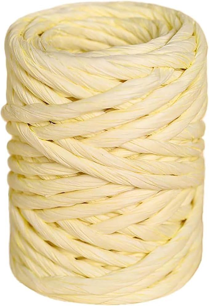 Amazon.com: 15Yard Raffia Paper Ribbon, 4mm Paper String Colorful ...