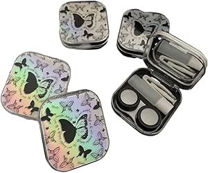 Amazon.com: Howinn Butterfly Contact Lens Case Travel Size, Eye Contact ...