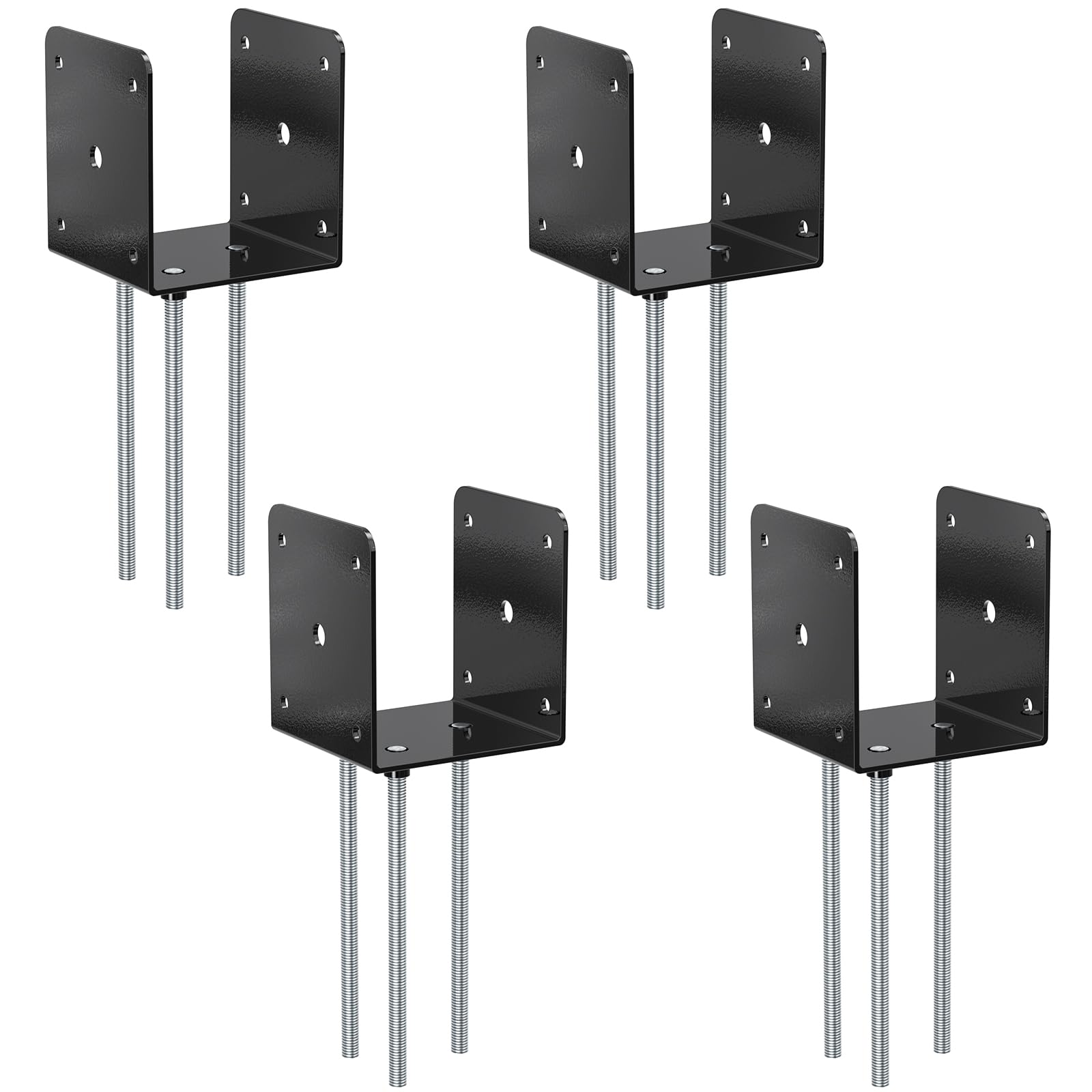 Snapklik.com : 4x4 Concrete Post Base Anchor, Deck Post Base Holder ...