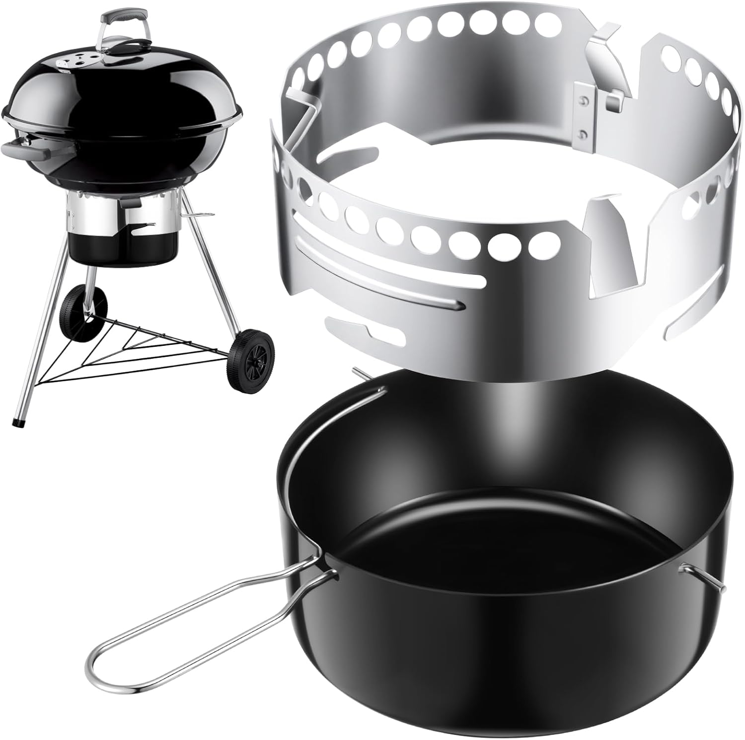Amazon.com : Blulu Ash Catcher Assy for 2015 22-1/2" Charcoal Grill ...