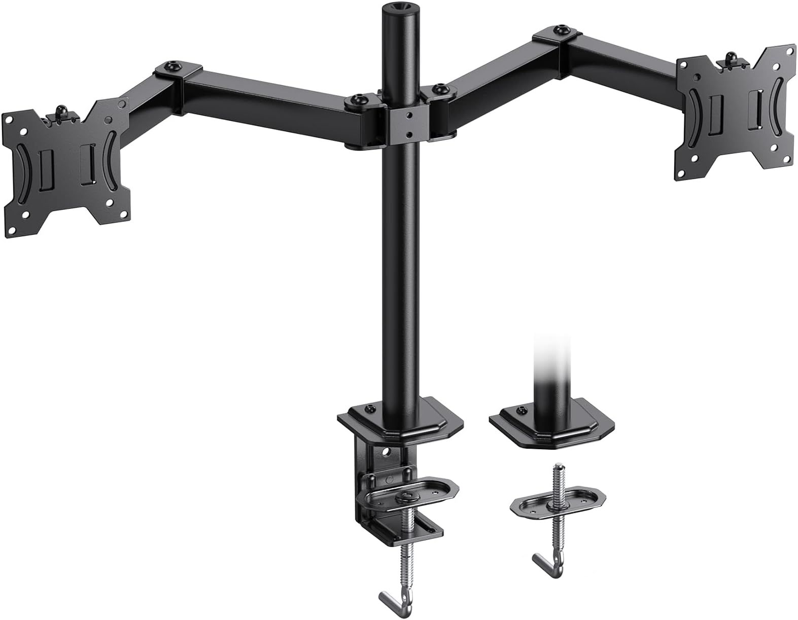 Amazon.com: Mount-It! Dual Monitor Stand for Desk, Free Standing ...