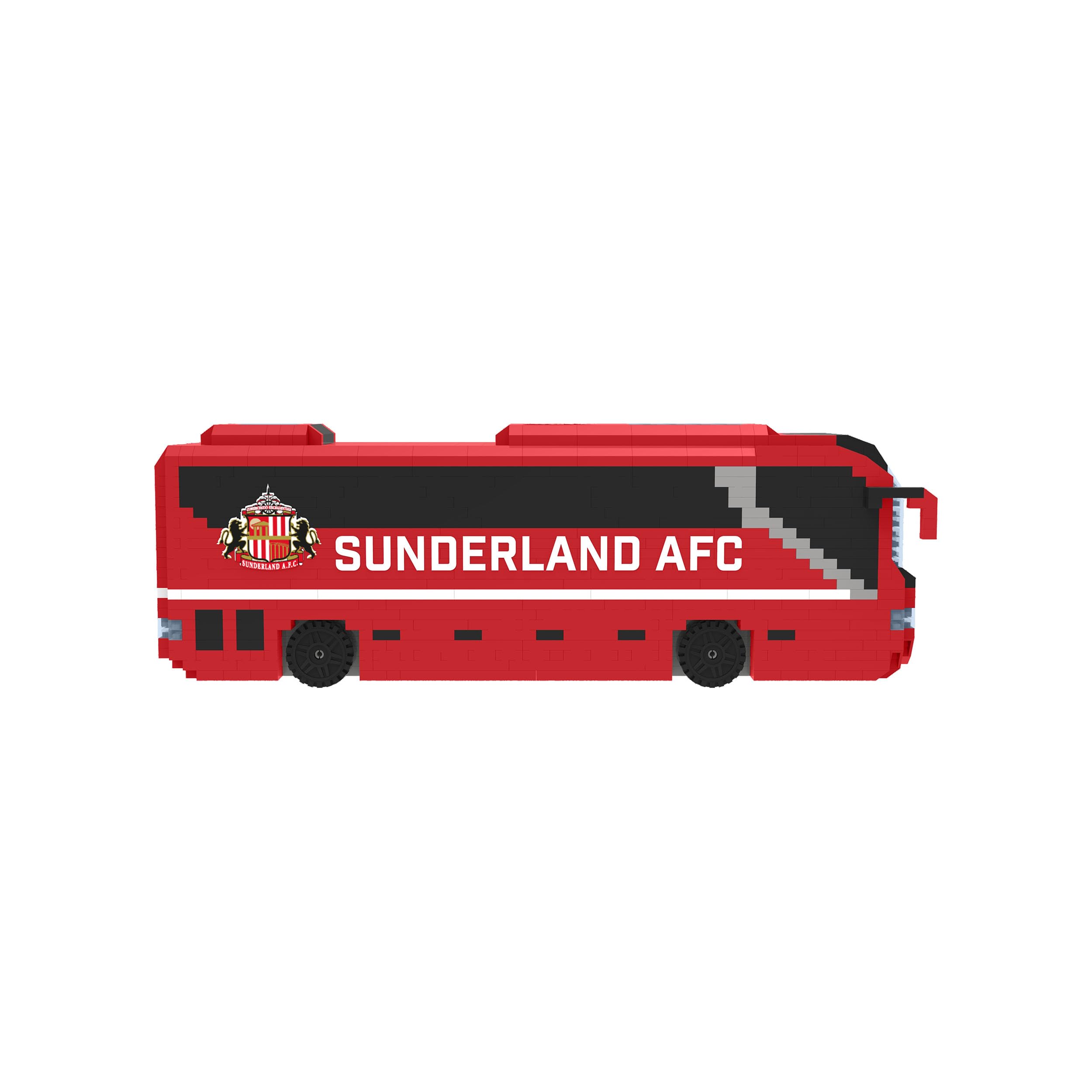 FOCO Officially Licensed Sunderland AFC 3D BRXLZ Bricks Football Coach ...