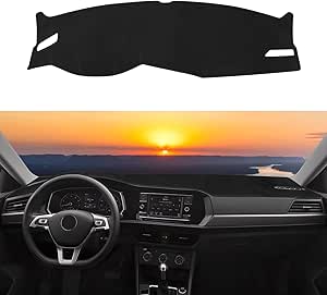 Amazon.com: Rilsen Dashboard Cover Mat Custom Fit for Volkswagen Jetta 2019-2024 2025 Dash Cover ...