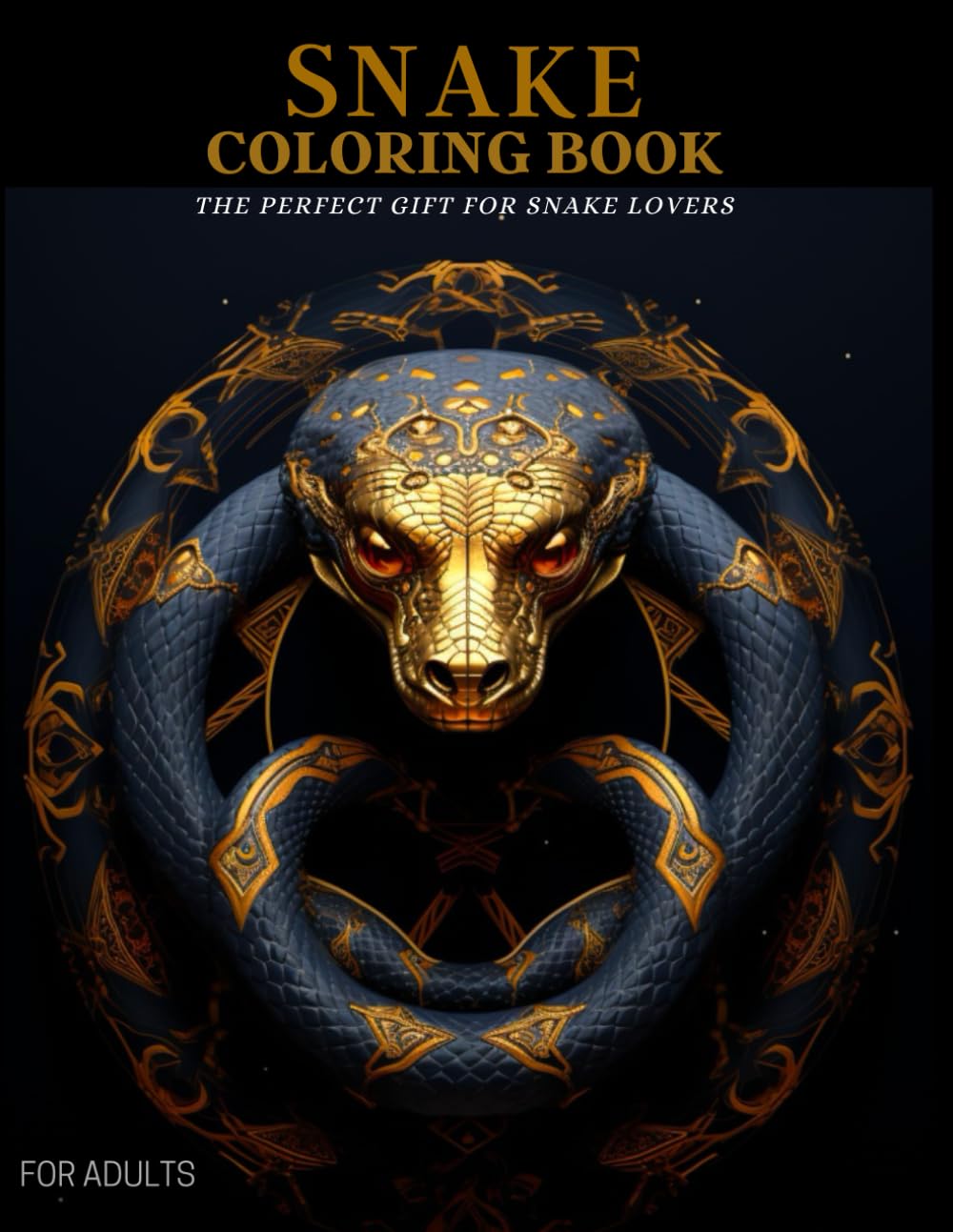 Amazon.com: Snake Coloring Book For Adults: Snakes-Reptiles Designs ...