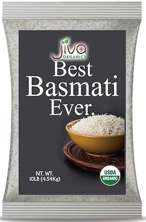 Amazon.com : Organic Basmati Rice 10 LB Bag - Pure, Long, Premium ...