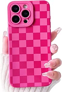 Amazon.com: Lovmooful Compatible for iPhone 16 Pro Max Case Cute Checkerboard Lattice Plaid with ...