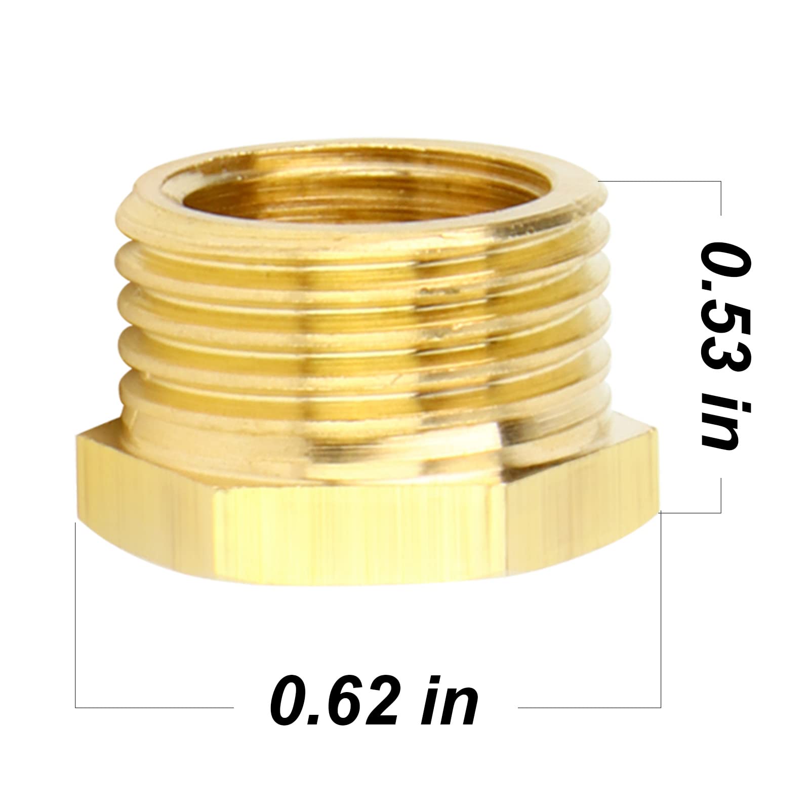 Snapklik.com : ChillWaves Brass Pipe Fitting, Reducer Hex Bushing 1/4 ...