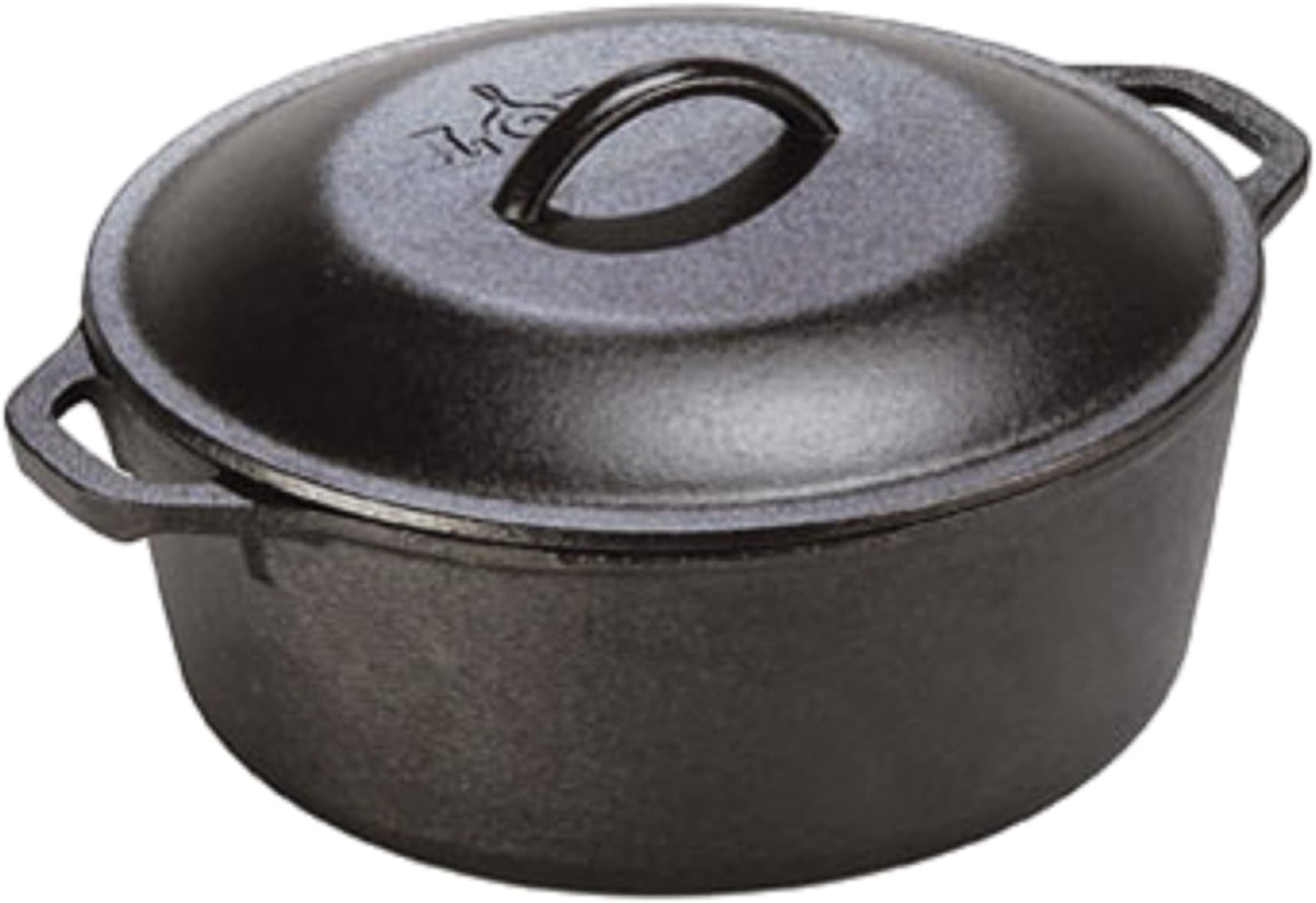 Amazon.com: Lodge 5-Quart Cast Iron Dutch Oven with Iron Lid: Home ...