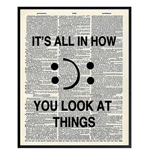 Amazon.com: Inspirational Dictionary Wall Art and Home Decor - Upcycled ...