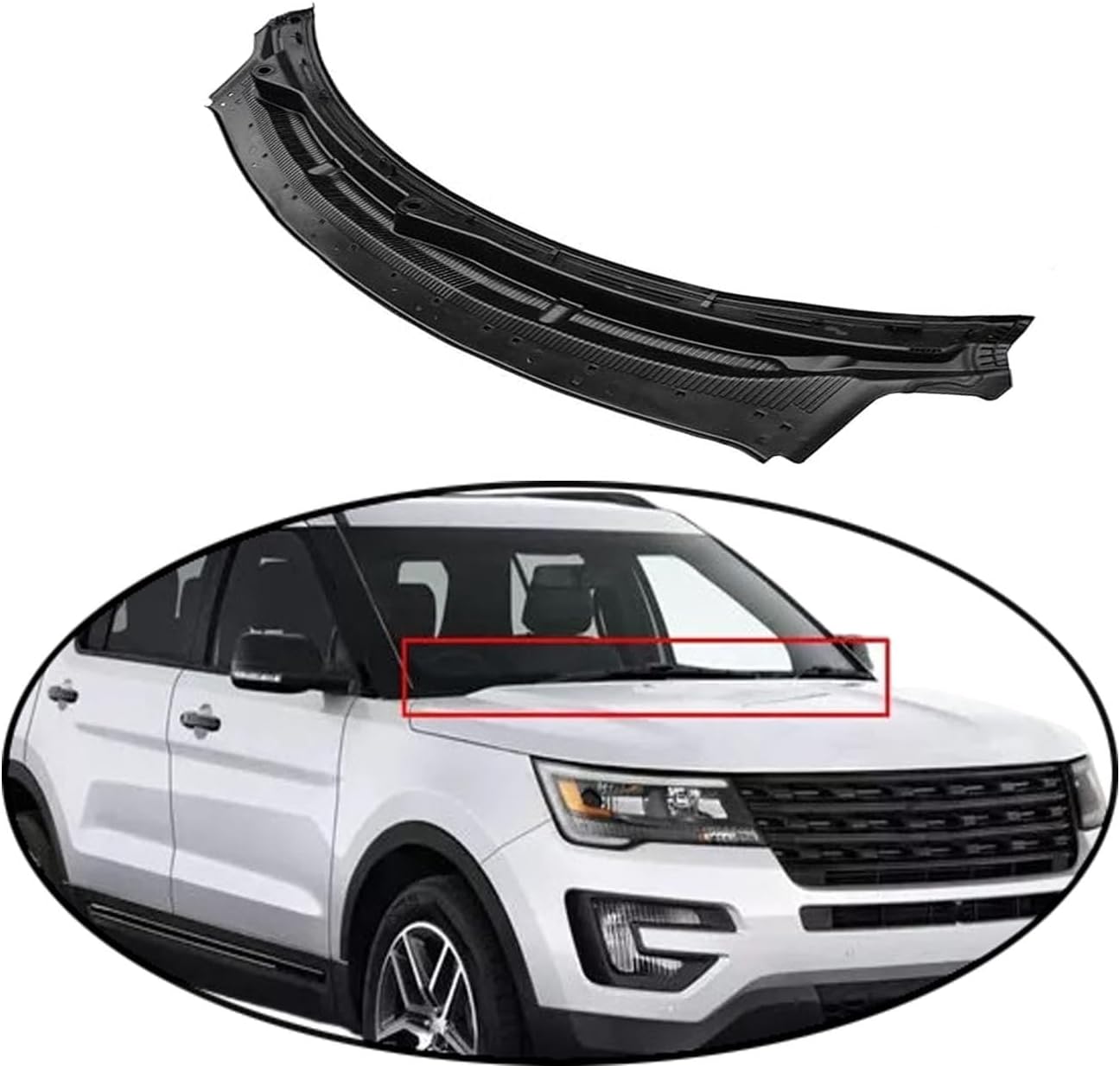 Amazon.com: bobopapo Windshield Cowl Grille Top Panel Compatible with ...