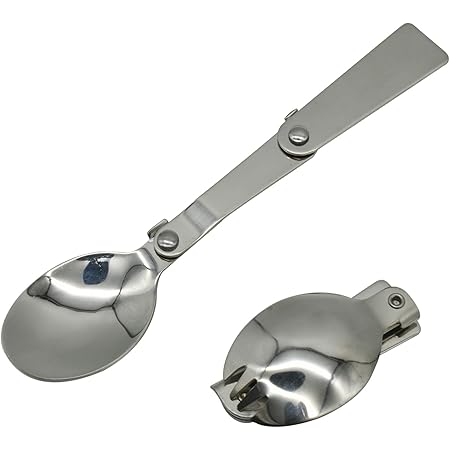 Amazon.com: Acantha Foldable Fork and Spoon Set, Portable Folding Spoon ...