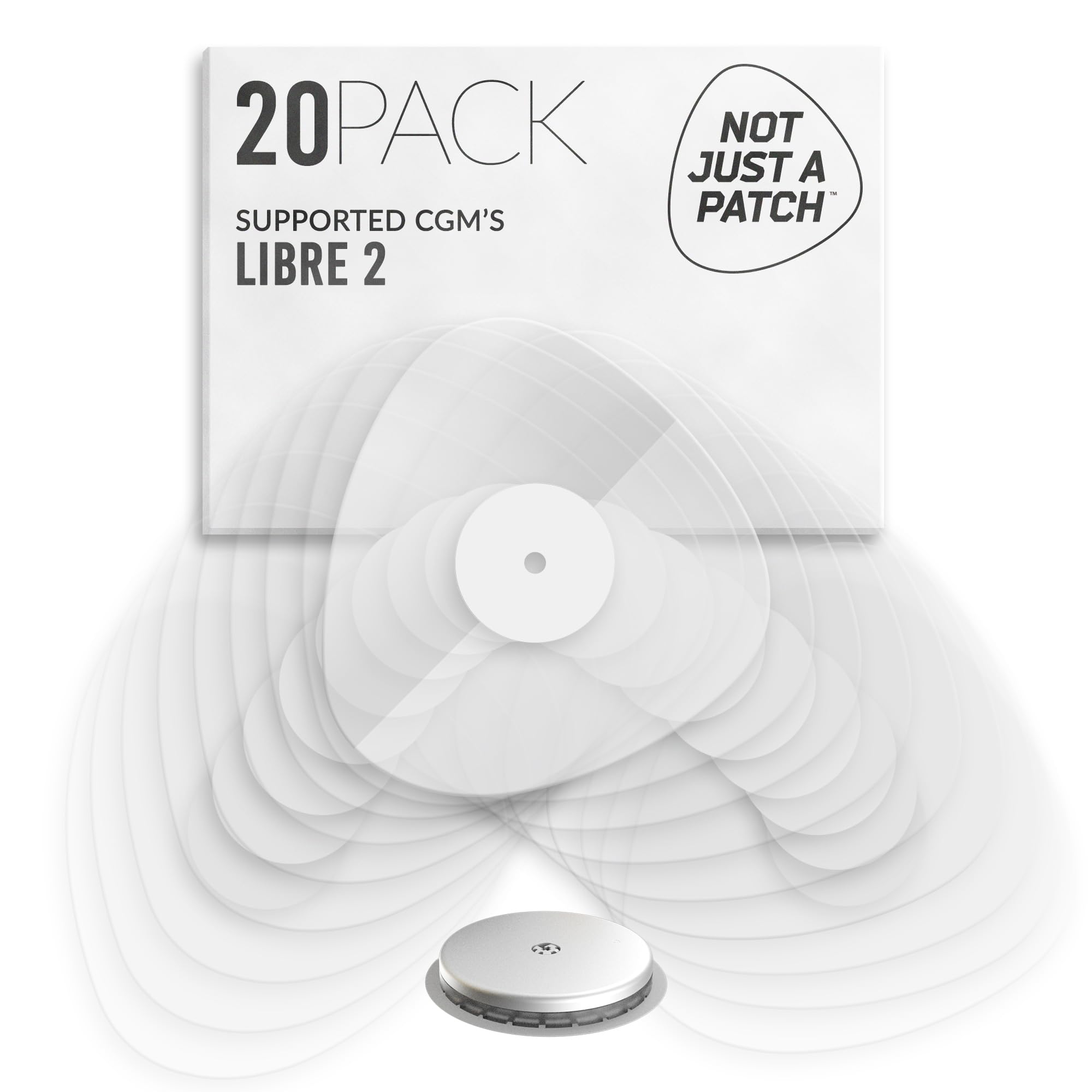 Not Just A Patch Freestyle Libre 2 Sensor Covers (20 Pack) Lingo CGM ...