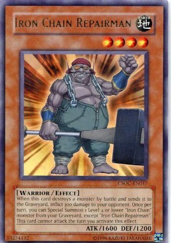 Amazon.com: Yu-Gi-Oh! - Iron Chain Repairman (CSOC-EN017) - Crossroads ...