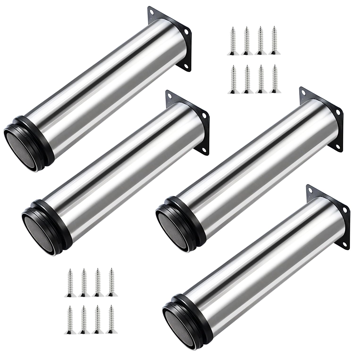 Qrity 4x Furniture Legs Kitchen Unit Legs Table Legs Adjustable ...