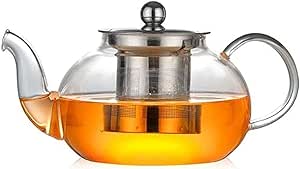 Amazon.com: BALAMI Reinforcement Clear Teapot Kettle Cast Iron Teapot ...