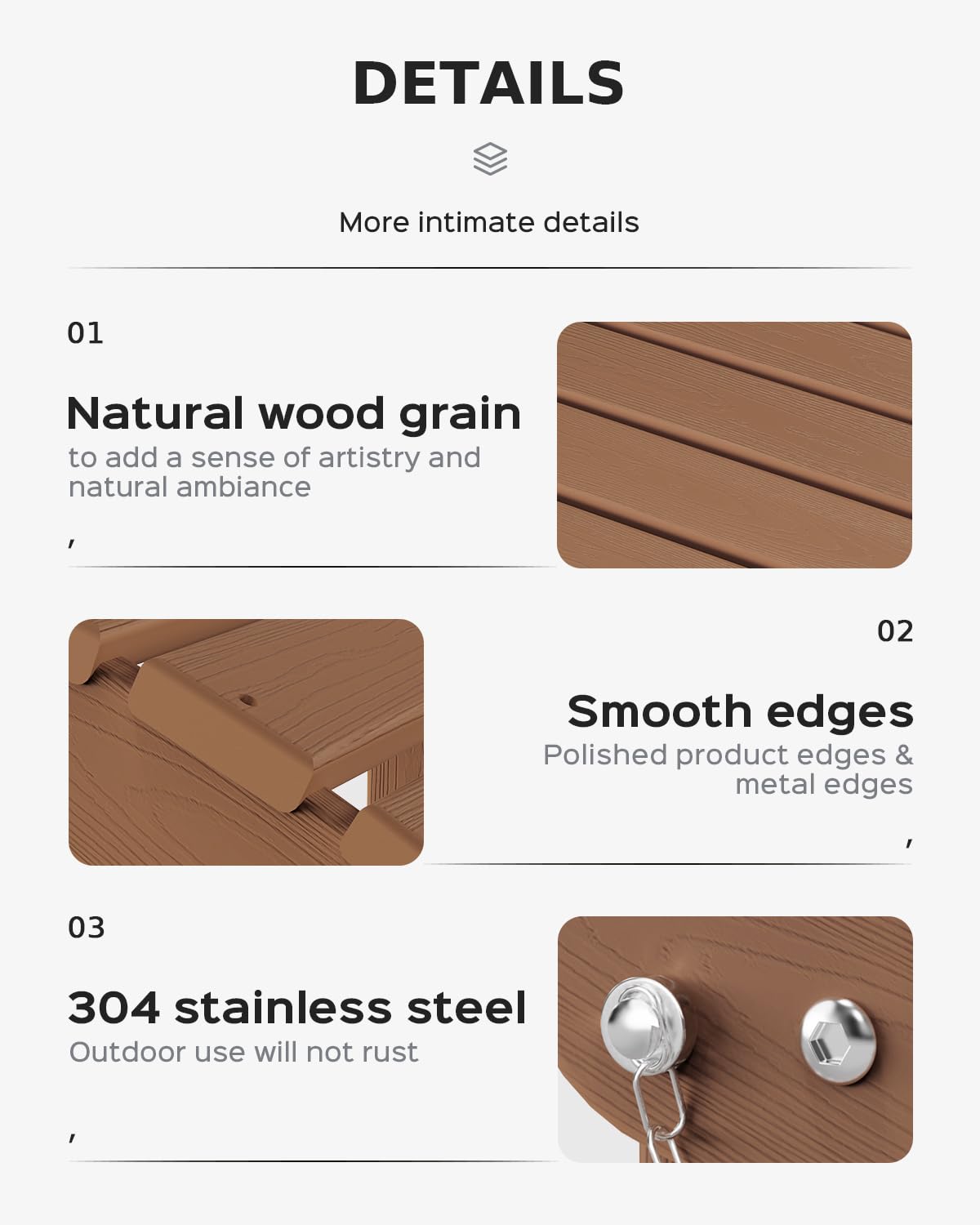 Snapklik.com : Ciokea Plastic Folding Footstool For Deck Backyard Patio ...