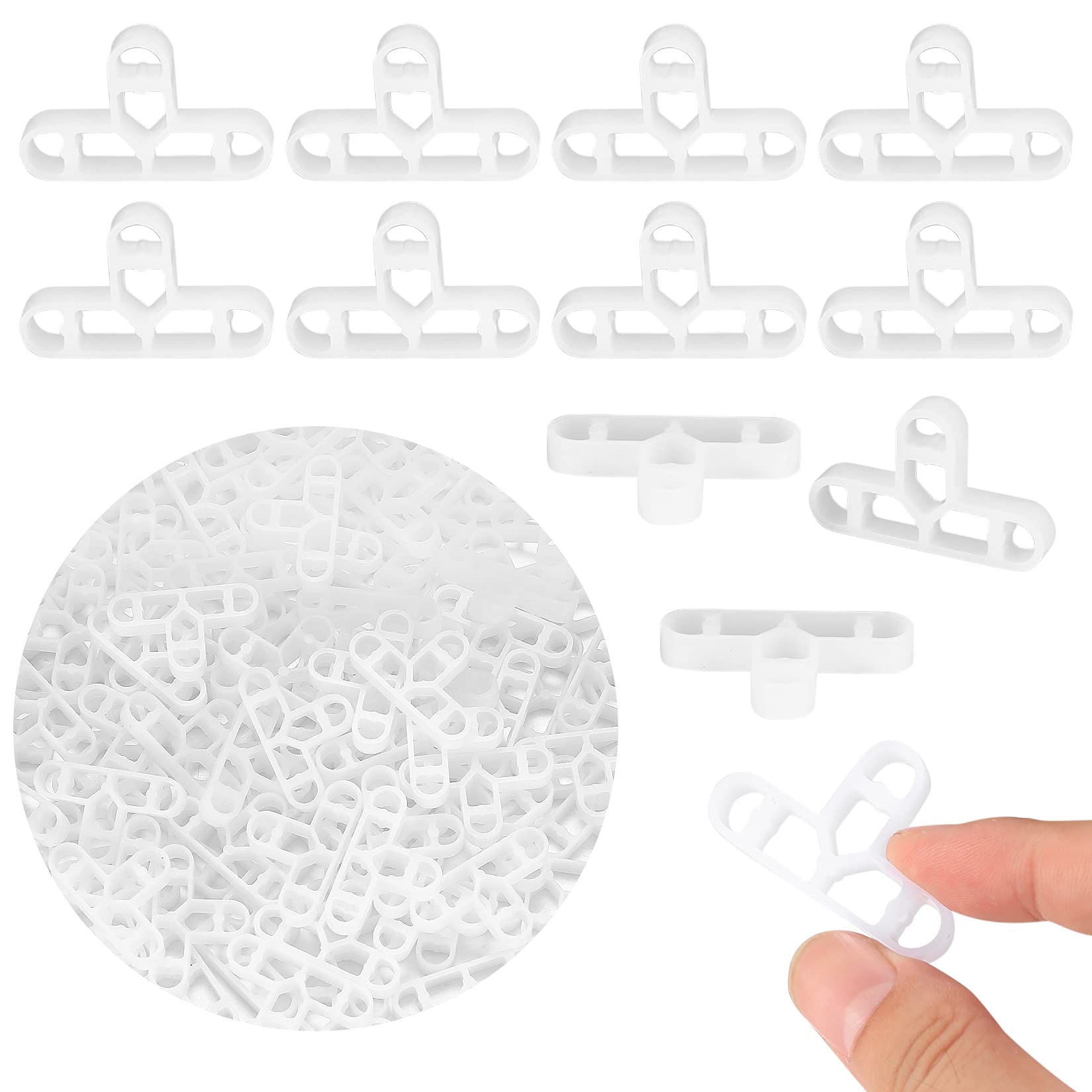 Buy 100 Pcs Tile Spacers, 10mm T-Shape Tiles Cross Spacers, Plastic ...