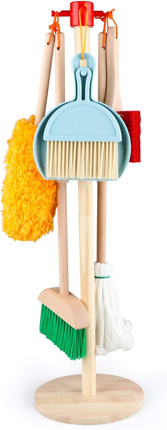 Amazon.com: Melissa & Doug, Let's Play House! Dust! Sweep! Mop! Pretend ...