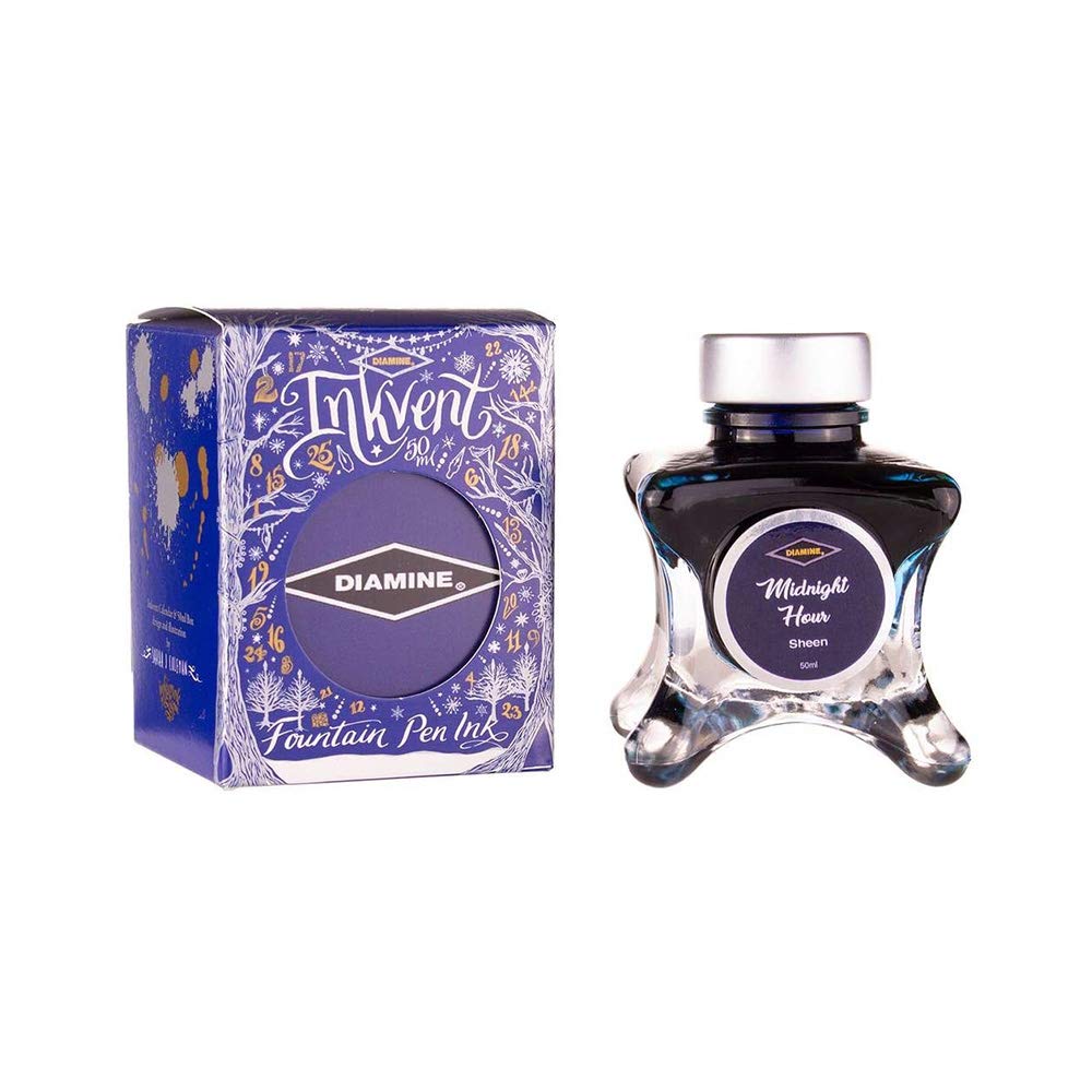 Amazon.com : Diamine - Sheen Fountain Pen Ink, Midnight Hour, 50ml ...