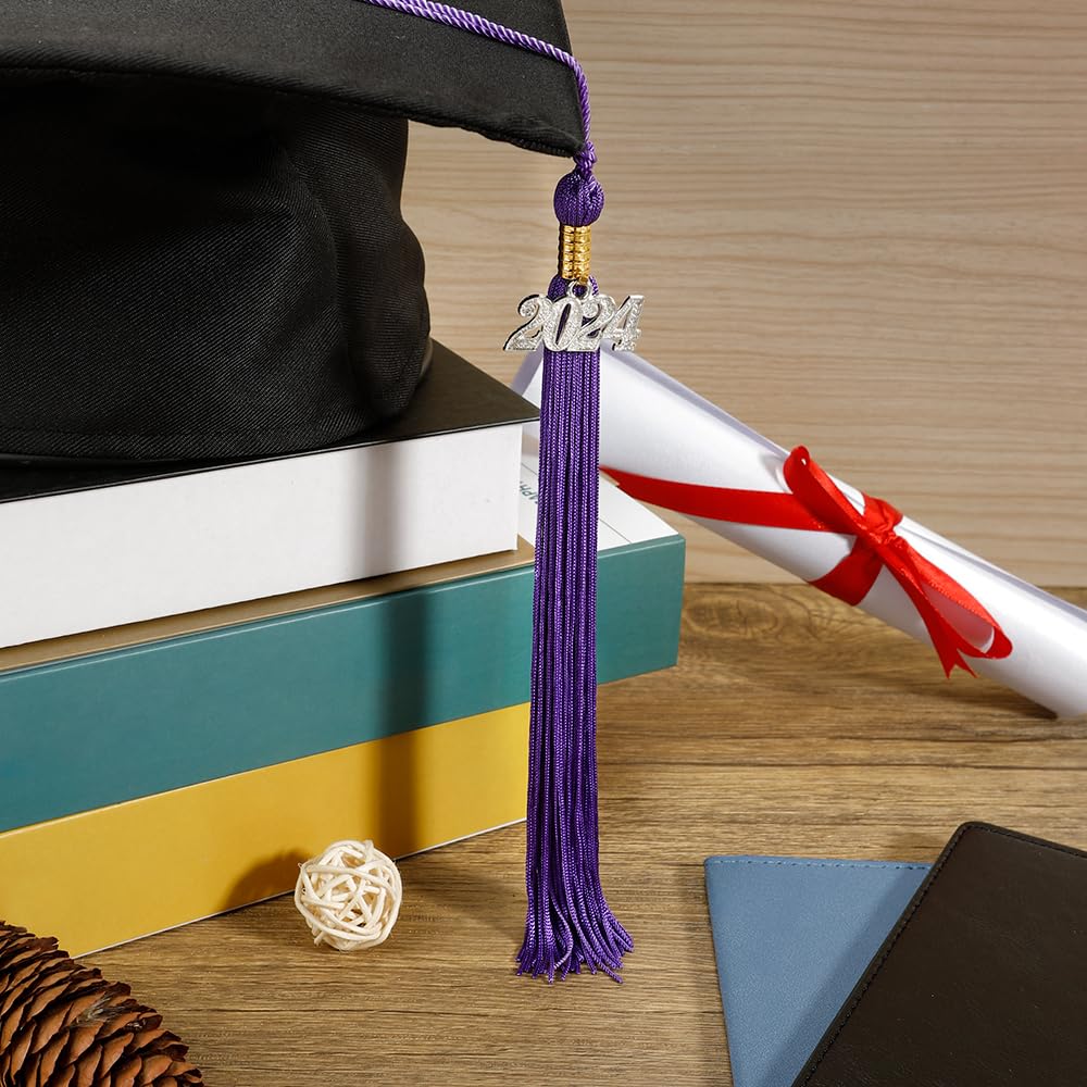 Snapklik.com : 2024 Graduation Purple Tassel, Tassel Charms For ...