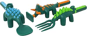 Amazon.com: Constructive Eating - Toddler Dinosaur Utensils Made in USA ...