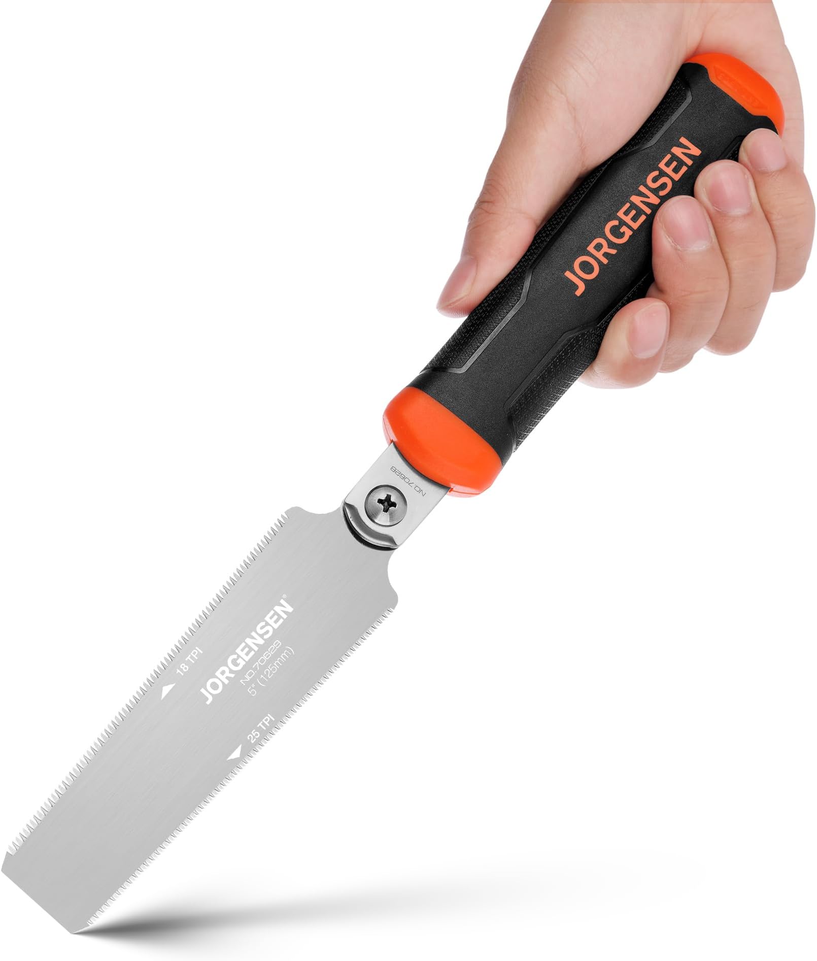 JORGENSEN Japanese Pull Saw - 125mm Double Edged 18/25TPI, Flexible ...