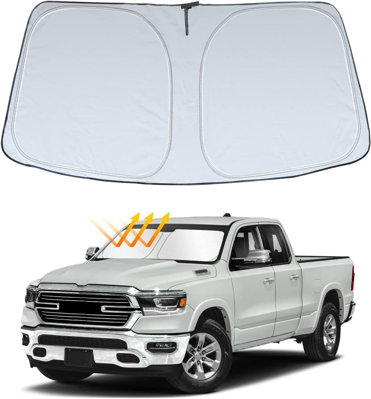 Amazon.com: REMOCH Windshield Sun Shade for Dodge Ram 1500 Accessories ...