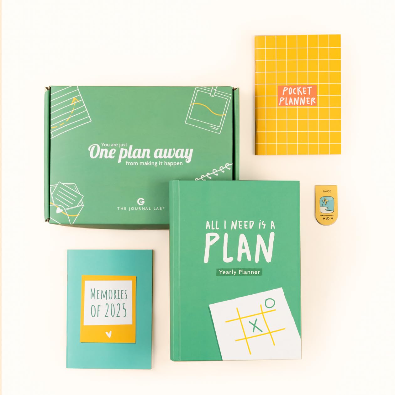 The Journal Lab 2025 Undated Planner Kit, Yearly Planner + Pocket ...