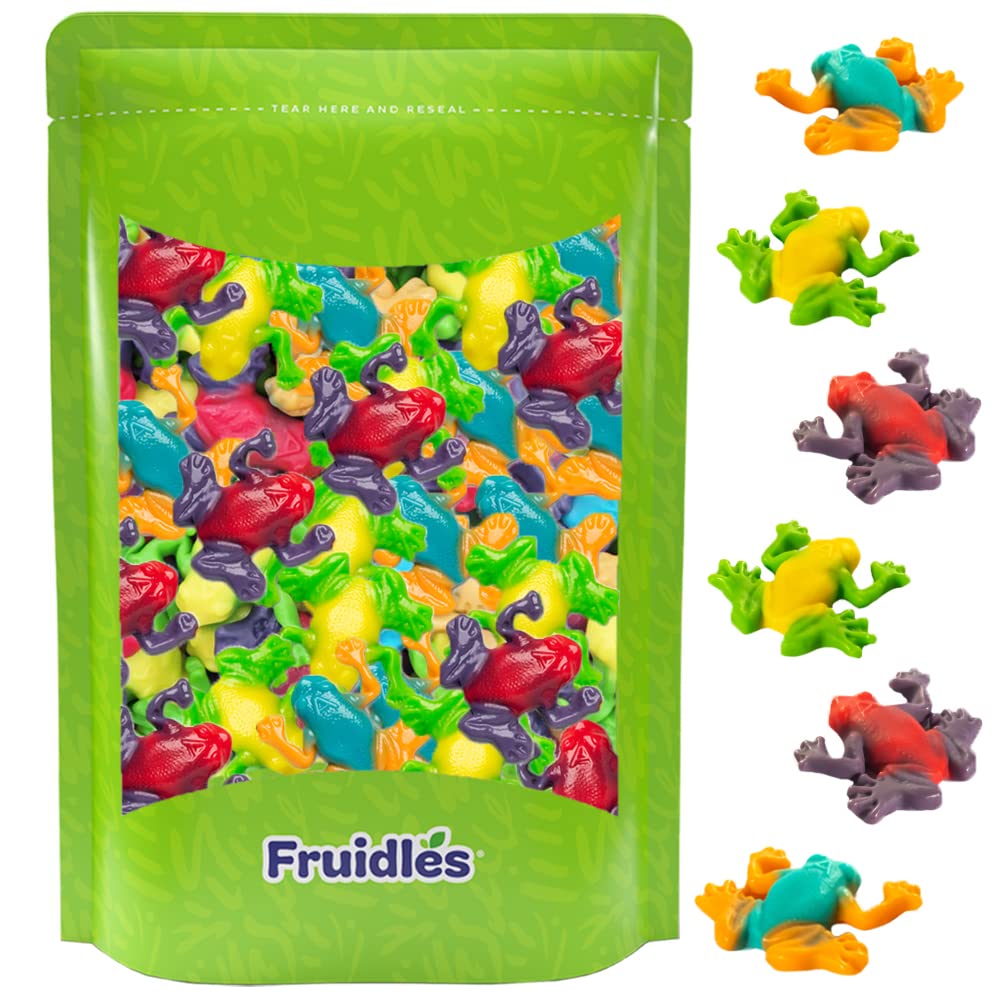 Snapklik.com : Fruidles Rainforest Gummi Frogs Candy, Assorted Fruit ...
