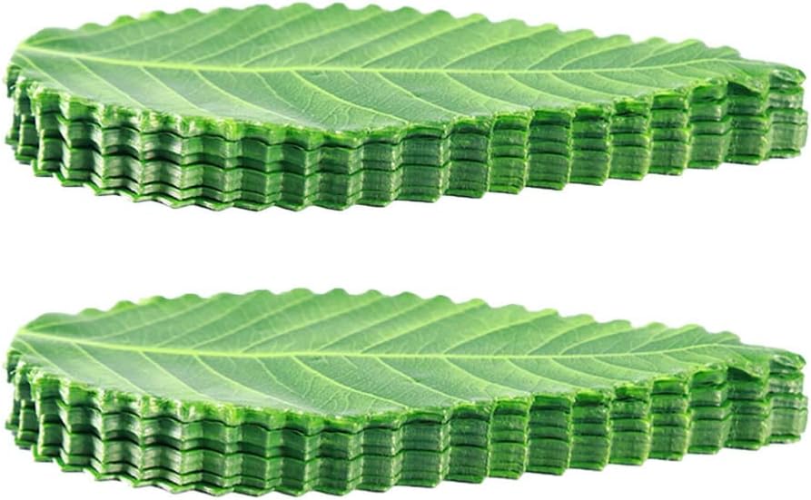 Amazon.com: 100 pcs Sushi Bamboo Leaf - Banana Leaves Make Zongzi Kit ...