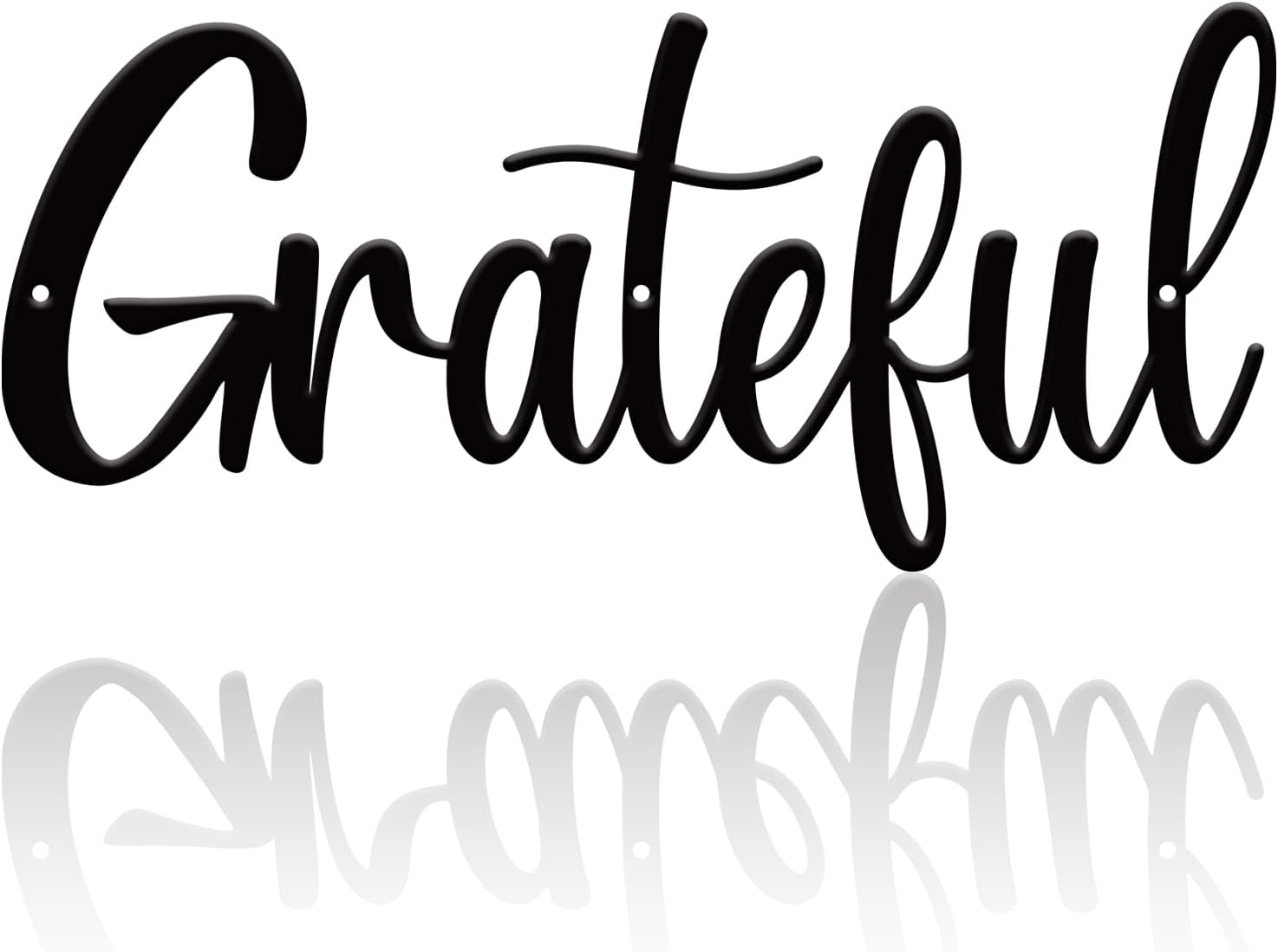 Amazon.com: Grateful Sign Grateful Word Art Wall Decor 16 Inch Black ...