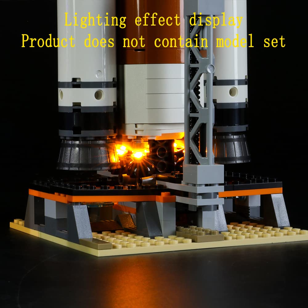 GEAMENT LED Light Kit Compatible with Lego Deep Space Rocket and Launch ...