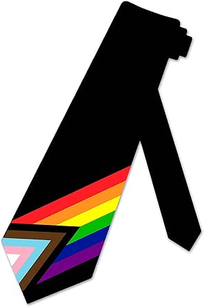 Amazon.com: Three Rooker Pride Ties LGBTQ Neckties Omnigender Progress ...