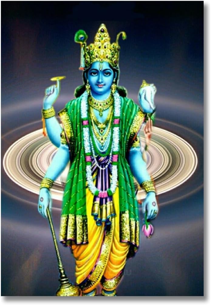Vishu Ji | Hindu God Posters for Wall | A3 and A4 sizes | 400 GSM Paper | Gloss Lamination ...
