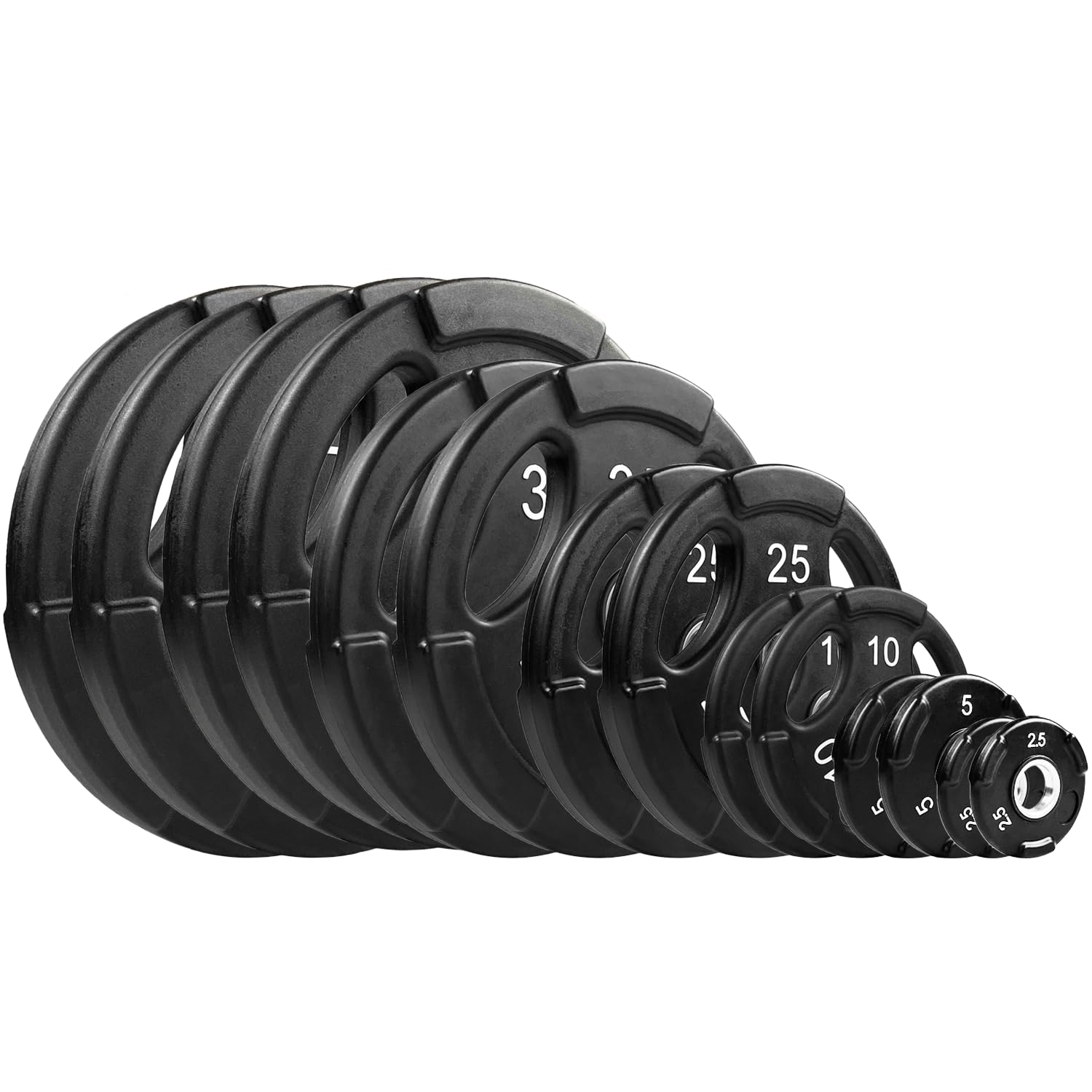 Amazon.com : NEXO 335LB Urethane Grip Plate Set - Olympic 2 Inch Center ...