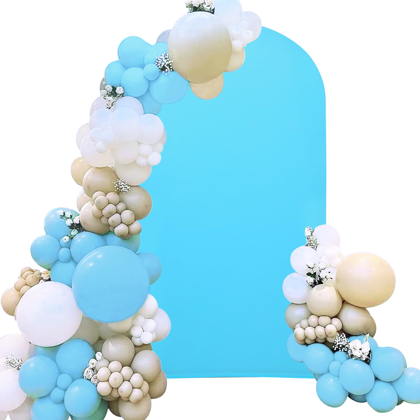 Snapklik.com : Chiara Spandex Fitted Wedding Arch Cover, Round Top ...