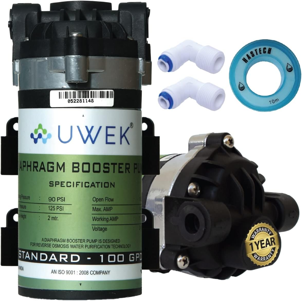 IONIX DP-100 RO Booster Pump 100 GPD, ro Pump 100 GPD | motor for ro water purifier | Compatible ...