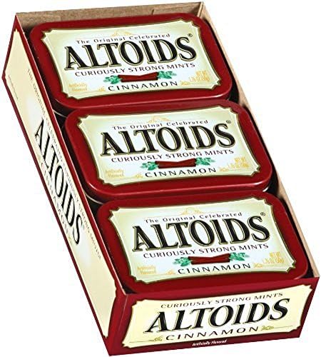 Amazon.com : Altoids Curiously Strong Mints, Cinnamon, 1.76oz Per Tin ...